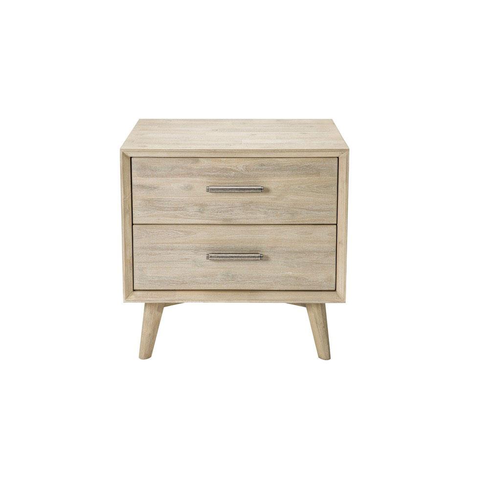 Chicago Ii 2 Drawer Bedside Table – Spare Change sunshine